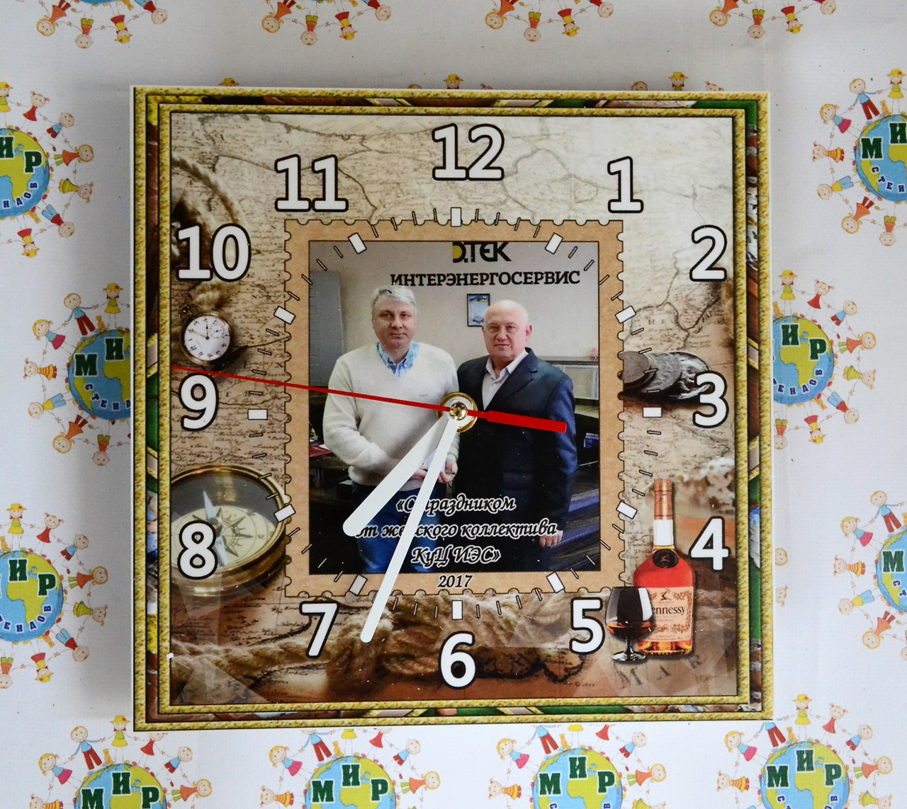 Часы Настенные с вашими фотографиями для мужчин от Мир стендов - 507196518