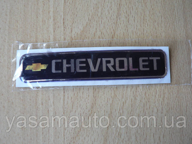 Наклейка S Надпись Chevrolet 100х20х1мм Силиконовая Полоска на Авто ...