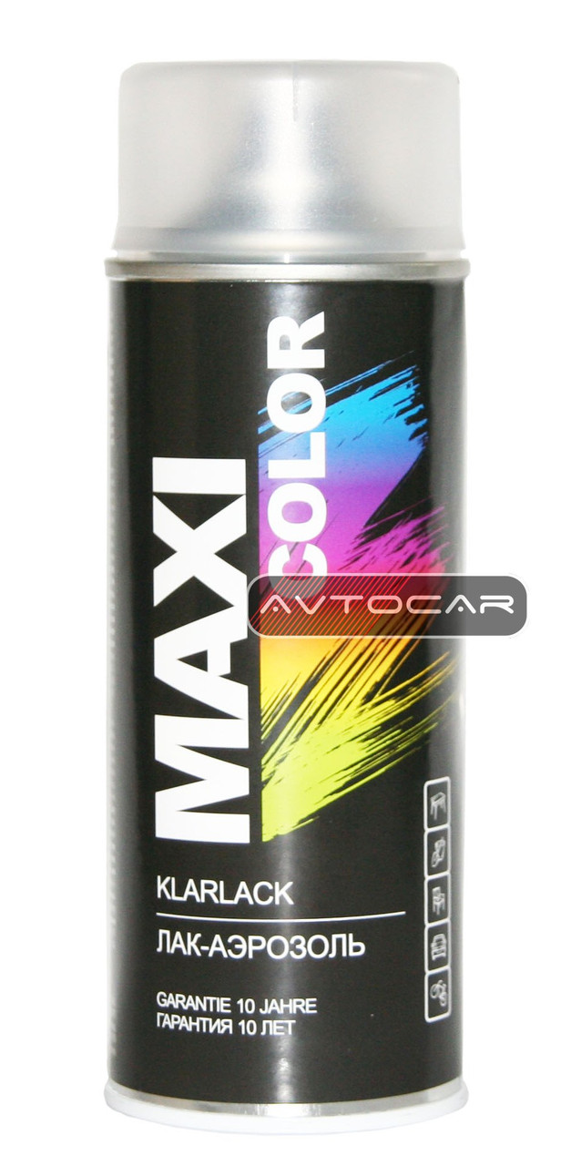 Матовый лак Maxi Color бесцветный (аэрозоль 400мл.) MX0006 (ID ...