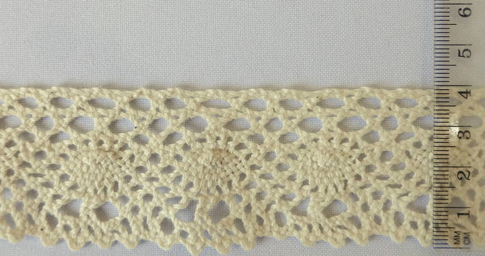 Купить Кружево лен 4 см бежевое, цена 36 ₴ — Prom.ua (ID#517822269)