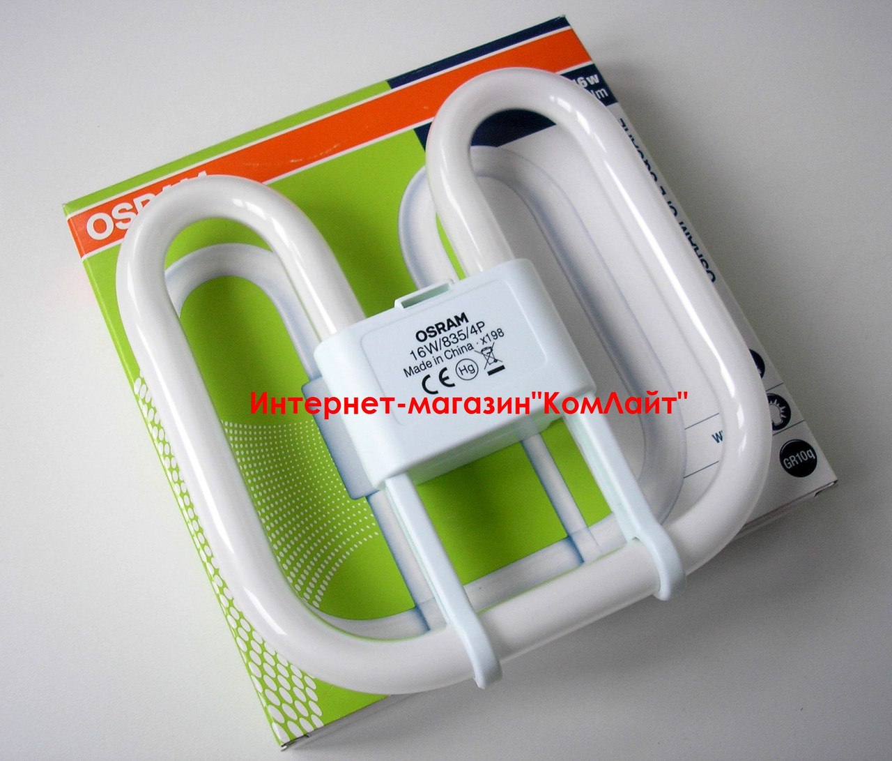 Лампа OSRAM CFL SQUARE 16W/835/4Р GR10q (Китай): продажа, цена в Киеве. Лампочки от "Інтернет ...