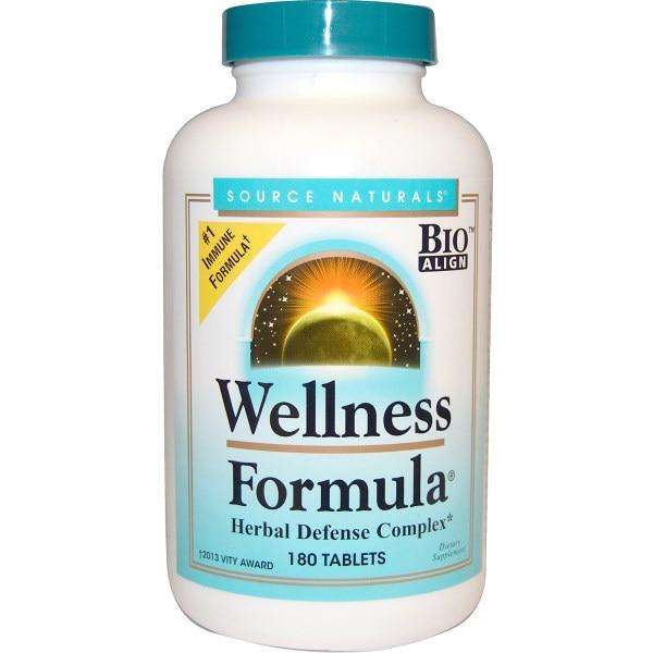 Wellness Formula, ежедневная поддержка иммунитета, Source Naturals, 180 ...