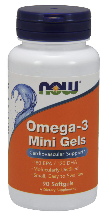 Omega 3 Mini Gels NOW Foods 90 caps : купити Львів, Україна. Жирні ...