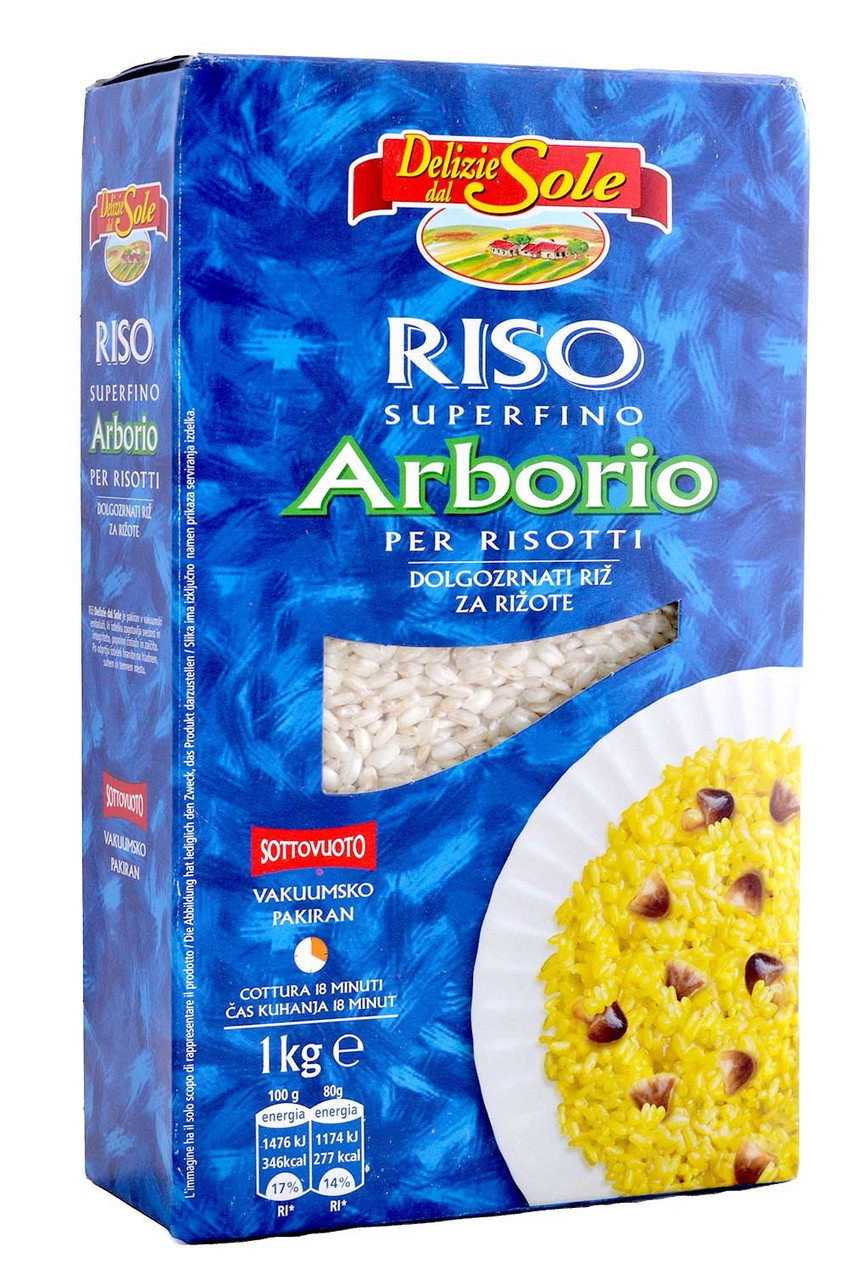 Рис арборио Riso Arborio Delizie dal Sole для ризотто, 1 кг | Купить ...