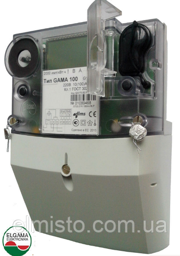 Електрочисник GAMA 100 G1А 151.320.F2. B2.P2.C211 10(100)А, 1-ф ...