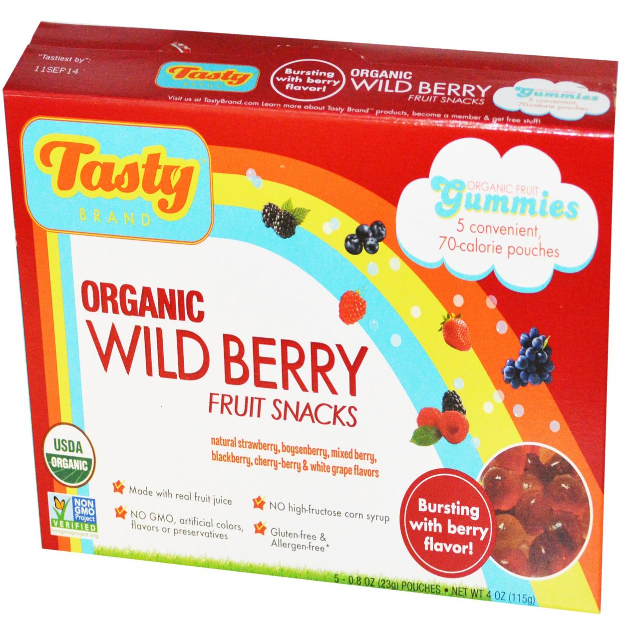 Tasty Brand, Органічні цукерки у вигляді ведмедиків зі смаком дикої ...