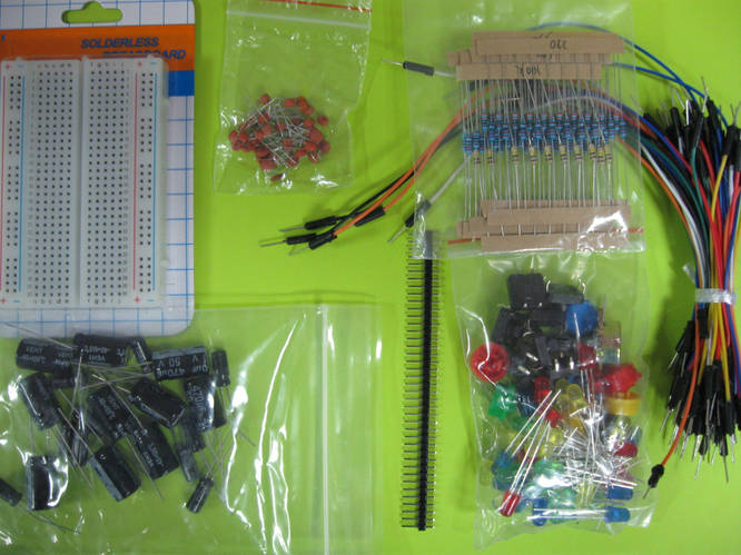 Starter Kit для Arduino (Макетна плата/Перемички//Резистор/LED ...