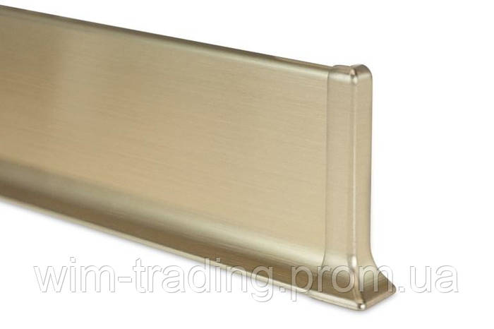 Плинтус алюминиевый Profilpas 60 мм анодированный титан Metal Line 90/6 ...