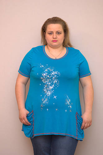 Туника женская большого размера HN "кармашки-6" (ID#530917198), цена: 371.20 ₴, купить на Prom.ua