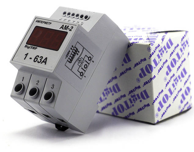 Амперметр Ам-2 (встроенный ТТ) DIN DigiTOP, цена 817.30 грн — Prom.ua (ID#309927735)