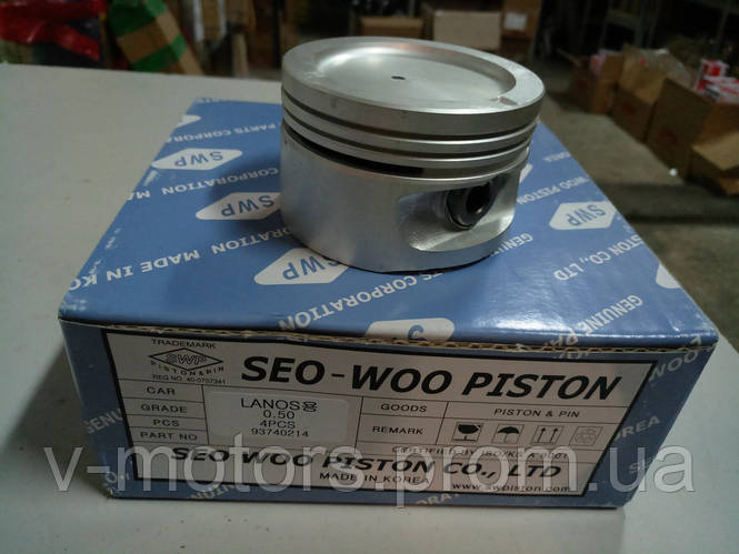Купити Поршні Ланос 1.5 ремонтний розмір +0.25 SWP + пальці, ціна 1581 ...
