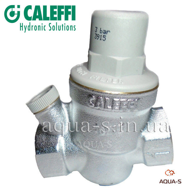 Редуктор тиску Caleffi DN 1/2" (60 °C) мембранний із гніздом для манометра (Італія) 533441, ціна ...