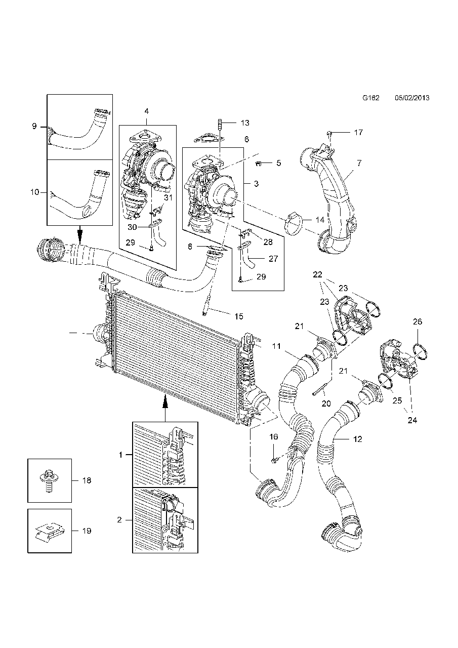 Кольцо уплотнительное дроссельной заслонки GM 98014376 A17DT A17DTJ ...