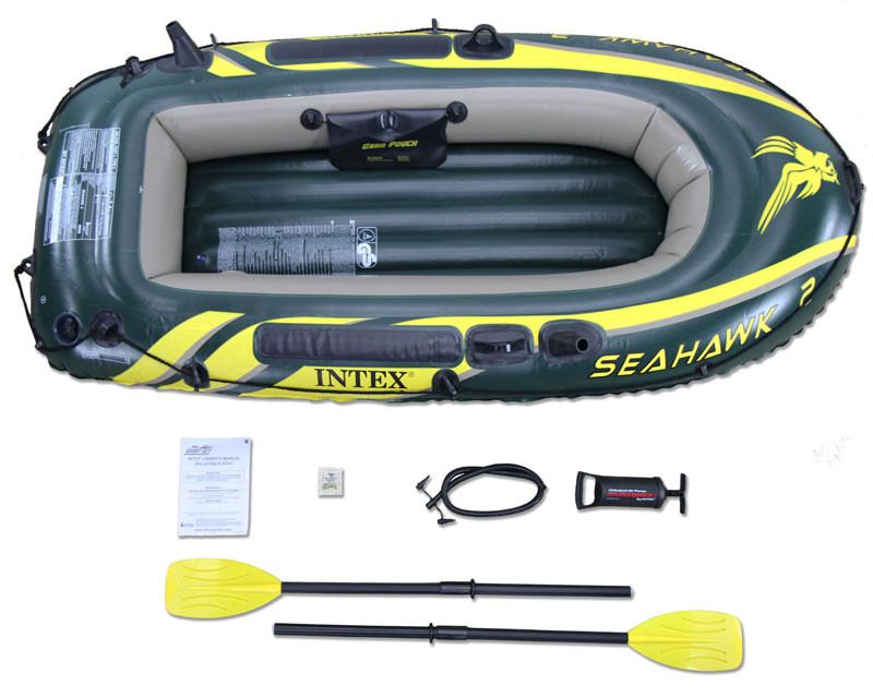 Надувная лодка Intex 236х114х41 см Seahawk 2 (68347) с веслами и ...