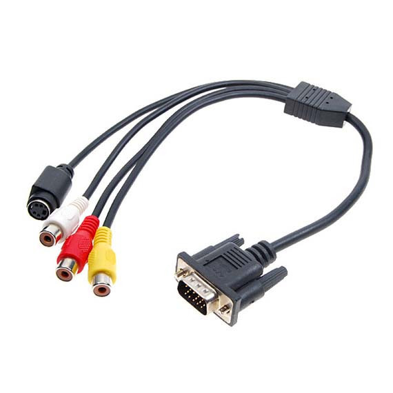Переходник VGA S Video Rca Тюльпан — Купить Недорого на Bigl.ua (551448405)