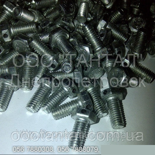 Болт контровочный с отверстиями в головке DIN 962 форма SK, ISO 7378 ...