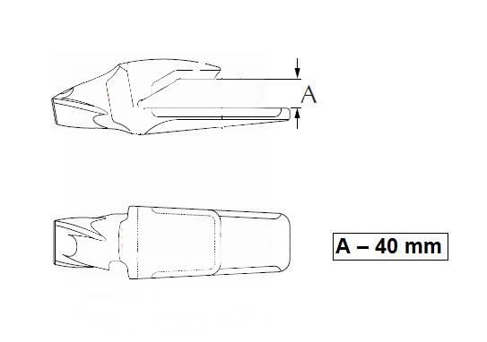 Адаптер зуба ковша ТИПА ЭСКО V33 KTS_5855-V33, цена - Prom.ua (ID ...