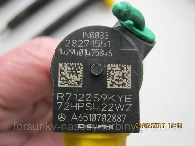 A6510702887 форсунка паливна DELPHI 28271551,Мercedes-Benz C-CLASS,CLS ...