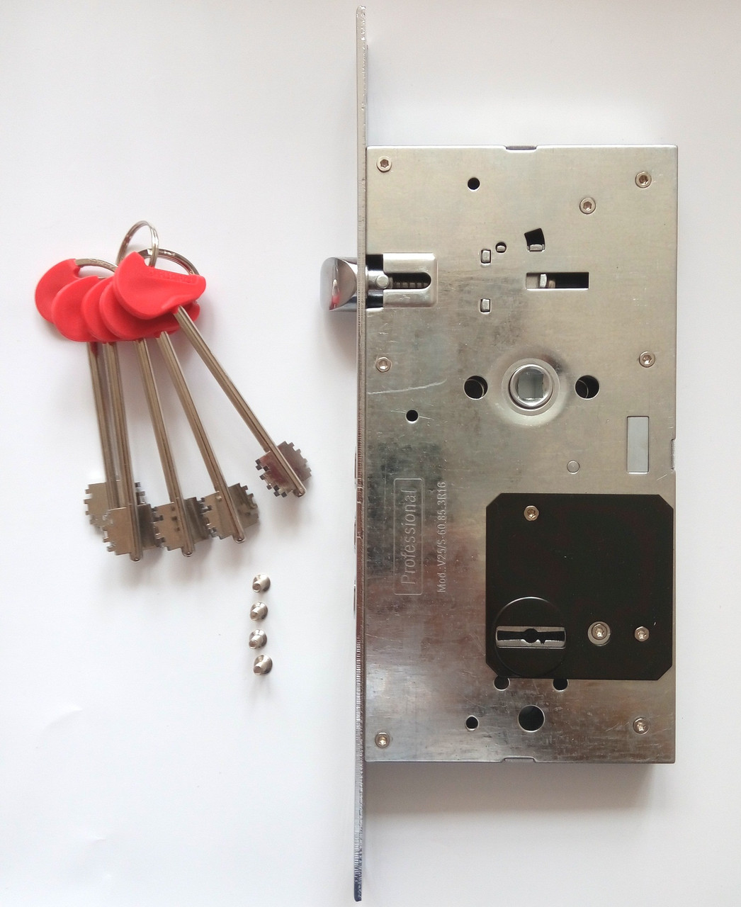 Замок врезной Fuaro V25/S-60.85.3R16 5 ключей (Китай) купить по выгодной цене в Днепре | Замки ...