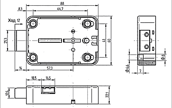 Сейфовий Замок Kaba Mauer 71111 ключ 65 мм (Німеччина) (ID#563024330 ...