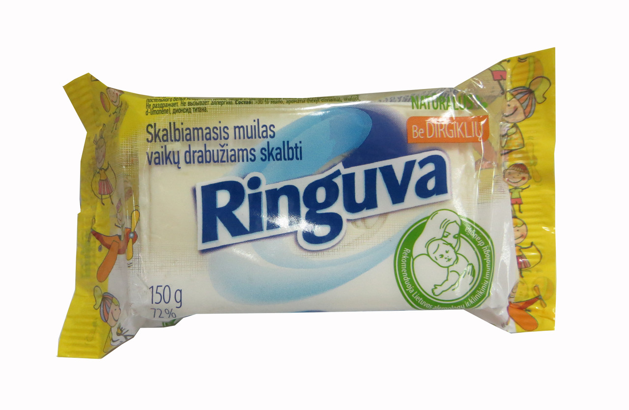 Господарське мило Ringuva для дитячого одягу 72% 150г, ціна 44 грн ...