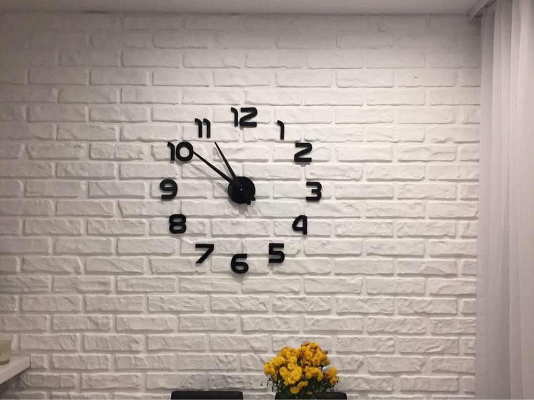 Купить 3d настенные часы Большие 3Д часы 3d Diy Clock 70 150см 002b Арабские цифры черные