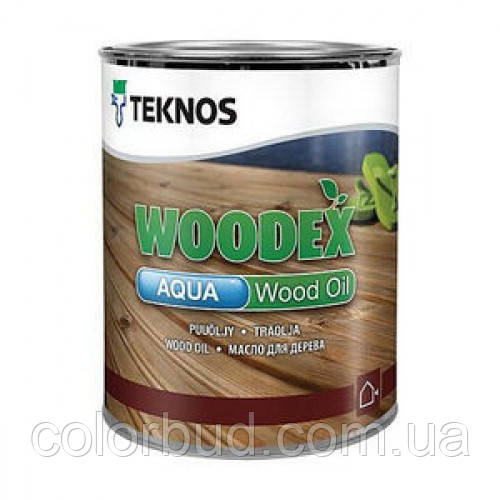 Масло воднодисперсионное TEKNOS WOODEX AQUA WOOD OIL для деревини, 0,9 ...