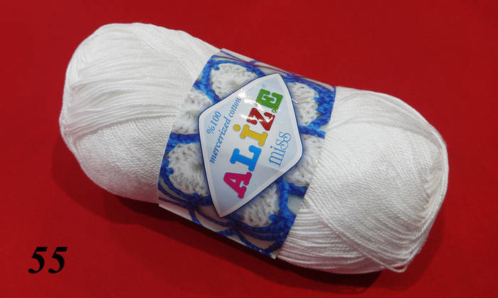 Купити Пряжа "Miss Alize" 100% mercerized cotton 50/280, ціна 70 грн ...