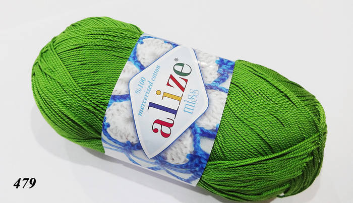 Купити Пряжа "Miss Alize" 100% mercerized cotton 50/280, ціна 70 грн ...
