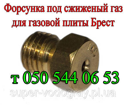 Форсунка для газовой плиты Брест (природный, сжиженный газ): продажа ...