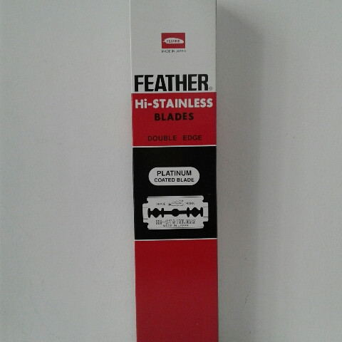 Лезвия для станка двухсторонние Feather platinum 100 шт. (Фазер ...