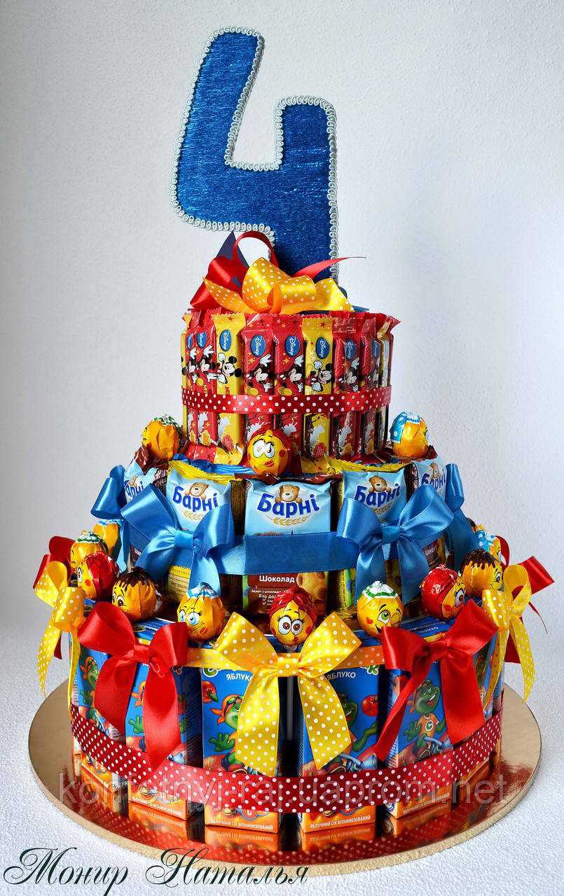 Купить Торт из Барни и соков в садик на 20 человек, цена 1200 грн ...