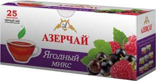 Купити Чай "Azercay bags" ф/п 25*1,8г Ягідний Мікс (1/24), ціна 62.30 ...