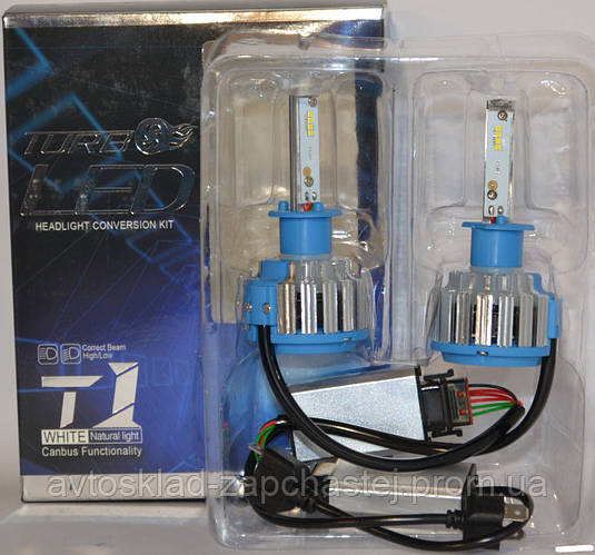 Купити Світлодіодні лампи Turbo Led T1 H1 12/24V 6000K, ціна 629 грн ...