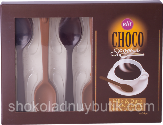 Купити Шоколадні ложки Elit Choco Spoons Milk & Dark, 54 р., ціна 151 ...
