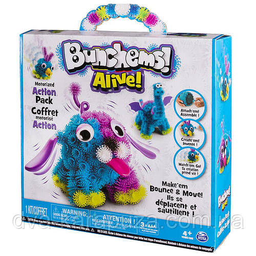 Ігровий набір, конструктор Банчемс Bunchems Alive, Motorized Action ...