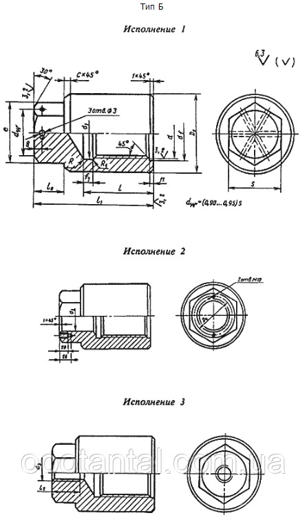 Гайка для фланцевых соединений от М10 до М160, ГОСТ 9064-75, ОСТ 26 ...