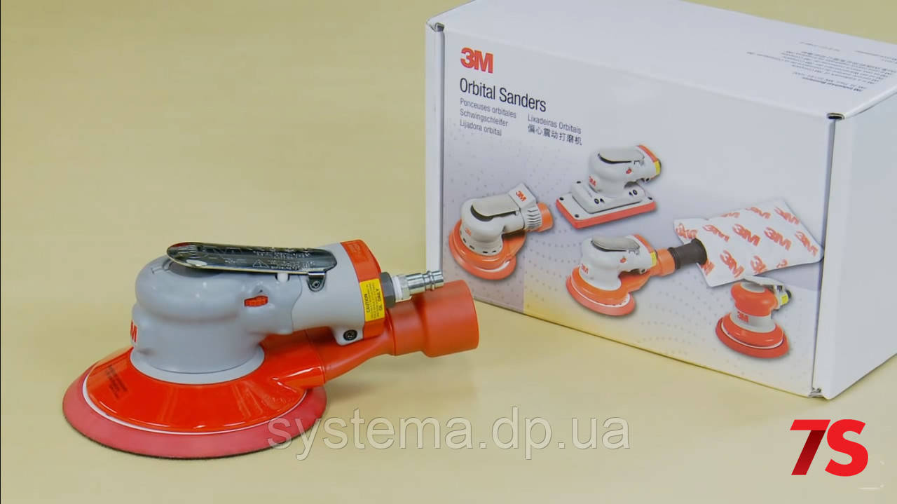 3M 28517 - Пневмо ОШМ 150мм "под мешок" орбита 2.5мм 5/16" + оправка ...