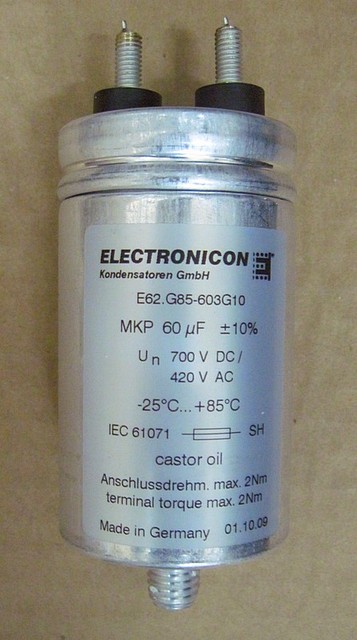 Конденсатор 60 мкф 700VDC/420VАС Е62.G85-603G10: продажа, цена в Киеве ...