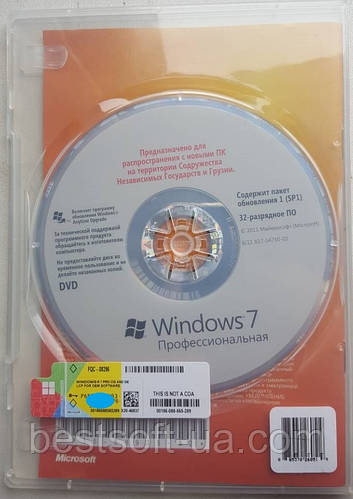 Windows 7 Professional 32-bit, RUS,OEM-версія (FQC-08296) відкритий ...