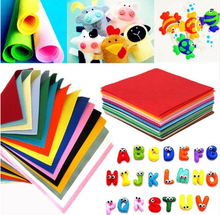 Фетр у листах, жорсткий, м'який в асортименті, купити в Україні