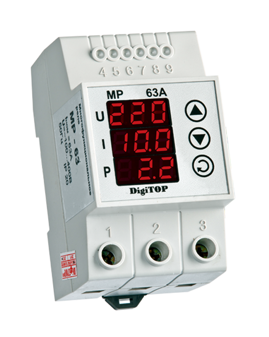 Замовити Багатофункціональний реле напруги DigiTop MP-63A з доставкою по Україні. Найкращі ціни ...
