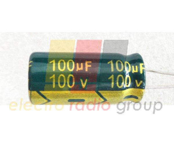 Конденсатор электролитический 100 мкф 100В 10x20 105°C: продажа, цена в ...