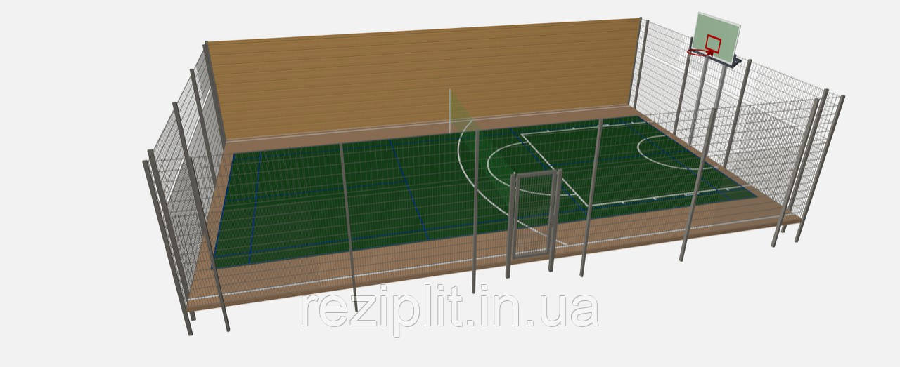 Строительство спортивной площадки во дворе частного дома. Строительство ...