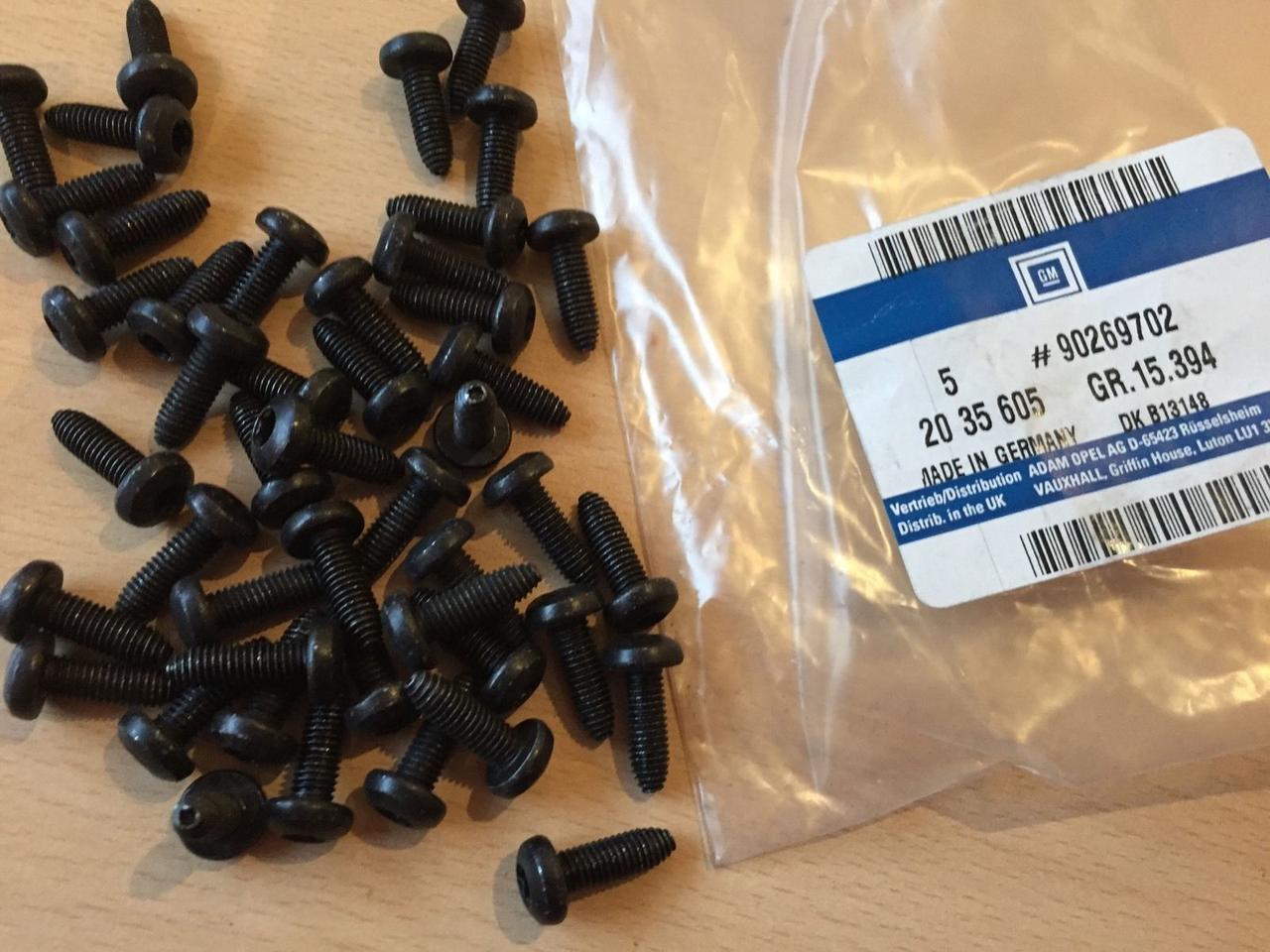 Винт (саморез, шуруп) TORX, OVAL HD. M5 X 15 GM 2035605 2346225 ...