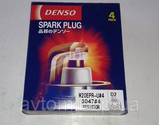 Свічки ВАЗ 2101,2102,2103,2104,2105,2106,2107 Denso (D2) W20ERP-U (ID#581122429), ціна: 370 ...