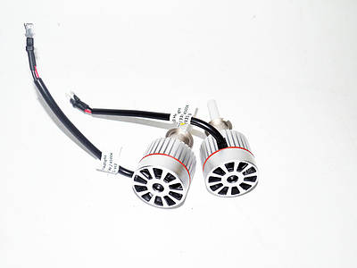 Автомобильные светодиодные LED/ЛЕД лампы в фару H3 12V COB + ЛИНЗА ...