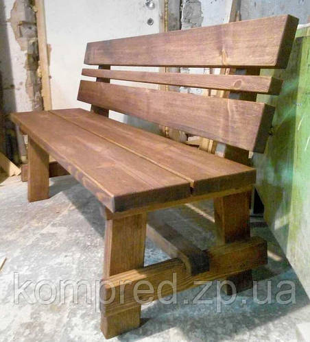 Скамья садовая деревянная со спинкой Ева (ID#612776825), цена: 9870 ...