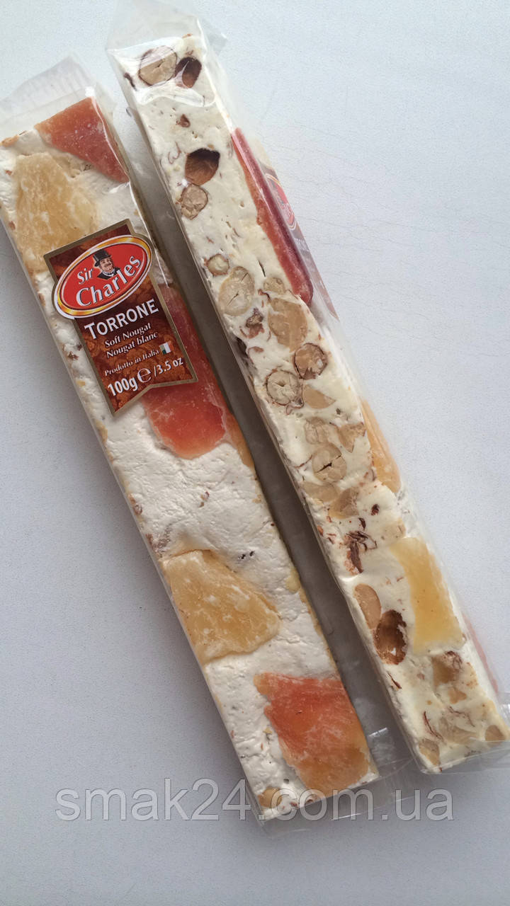 Нуга белая с арахисом и сухофруктами Sir Charles Италия 100г: продажа ...