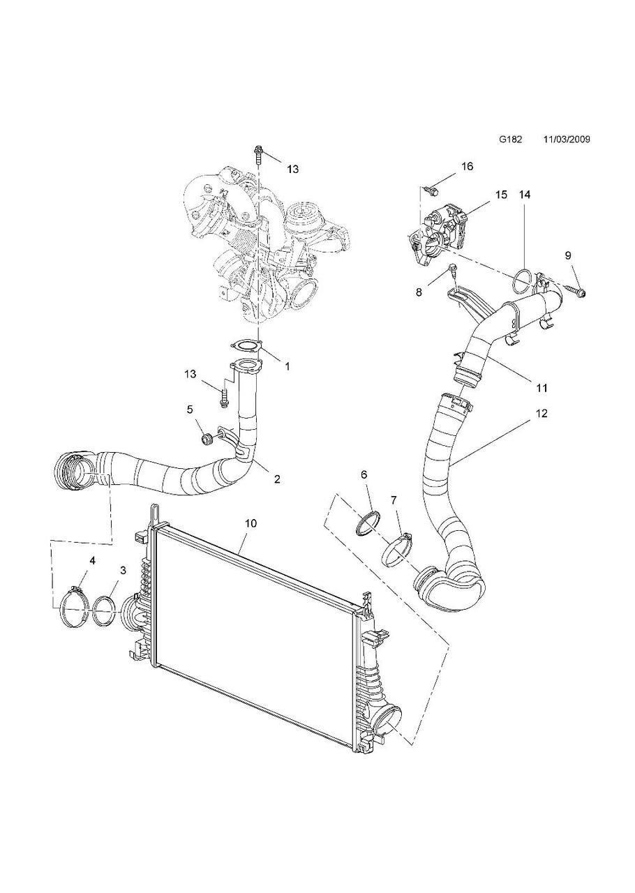 Купити Ущільнювальне кільце патрубка інтеркулера до дросельної заслінки ...